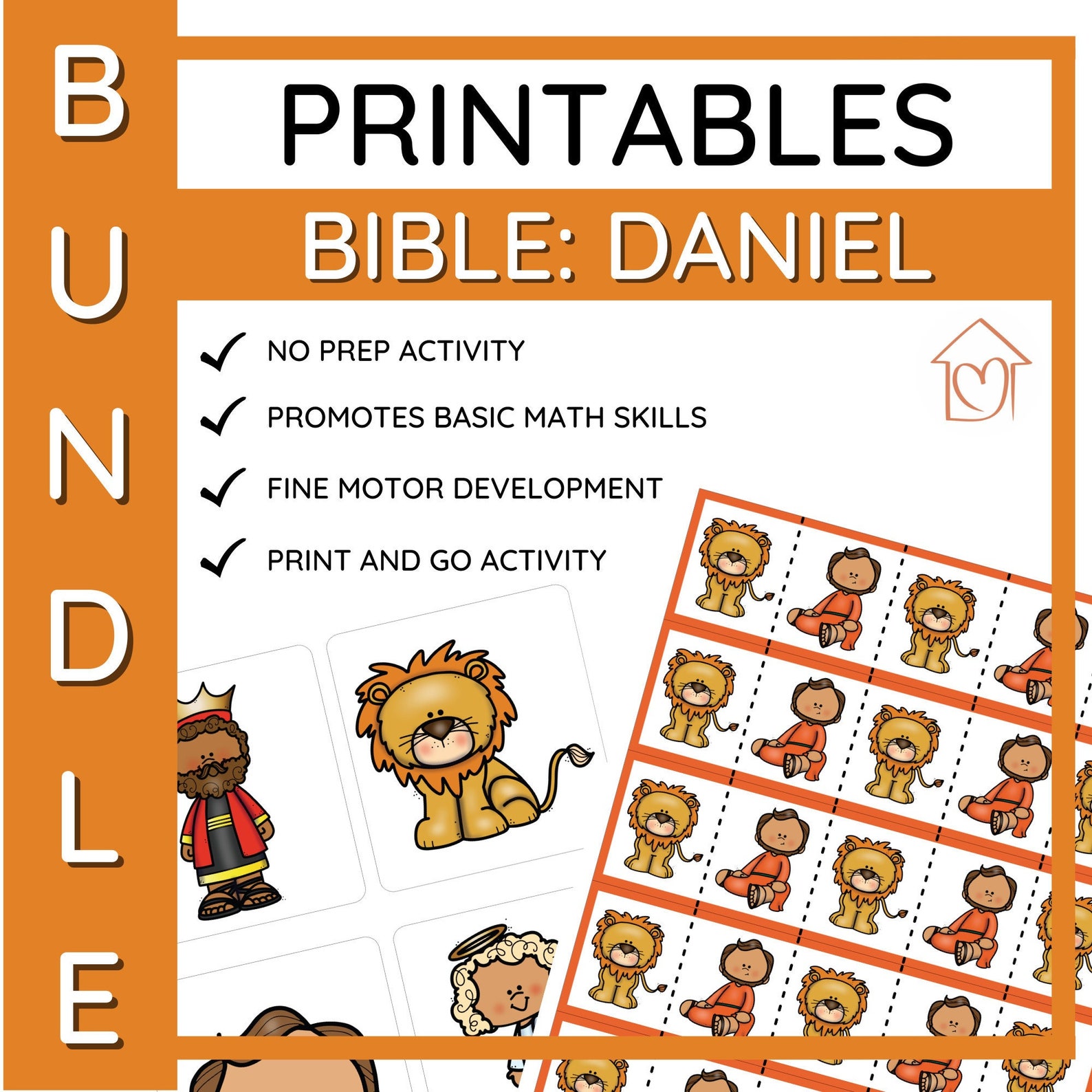 Daniel and the Lion's Den, Bible Activity, Montessori Inspired, Print ...