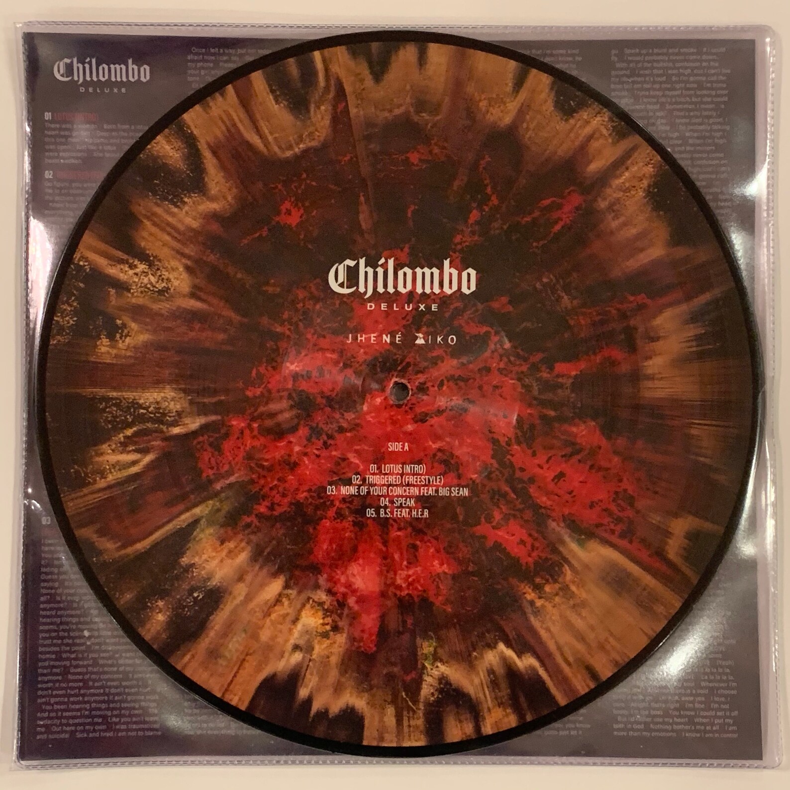 Jhené Aiko Jhene Aiko Chilombo Deluxe 3LP Vinyl Limited Picture Disc 12 ...