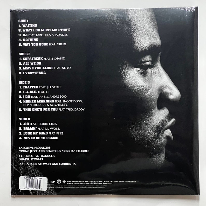 Young Jeezy TM:103 hustlerz Ambition 2LP Vinyl Limited Black 12 Record ...