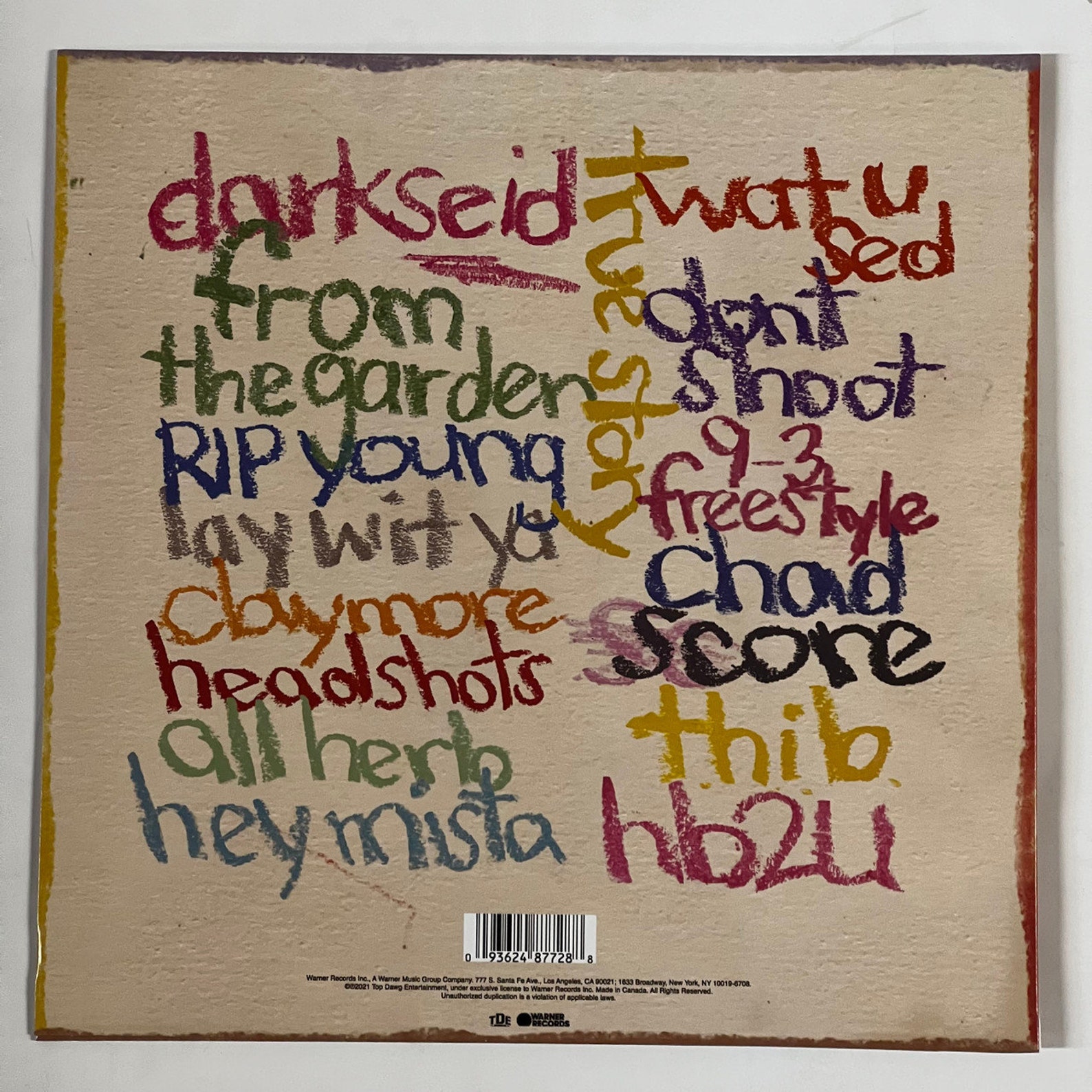 Isaiah Rashad the House is Burning Autograph 1LP Vinyl Limited Black 12 ...