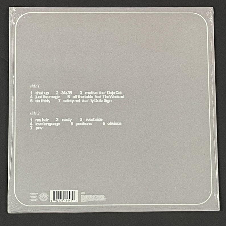 Ariana Grande Positions 1LP Vinyl Limited Coke Bottle Clear - Etsy