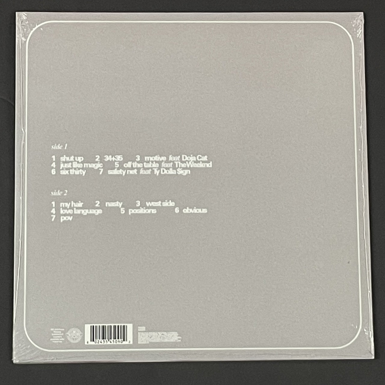 Ariana Grande Positions 1LP Vinyl Limited Coke Bottle Clear 12" Record ...