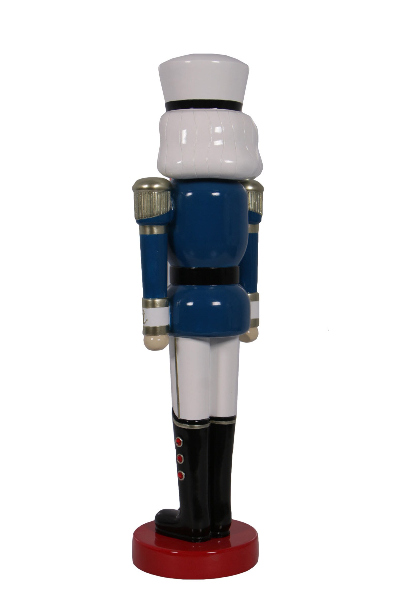 Nutcracker Nautical Captain With Embossed Gold Anchors 4'H - Etsy