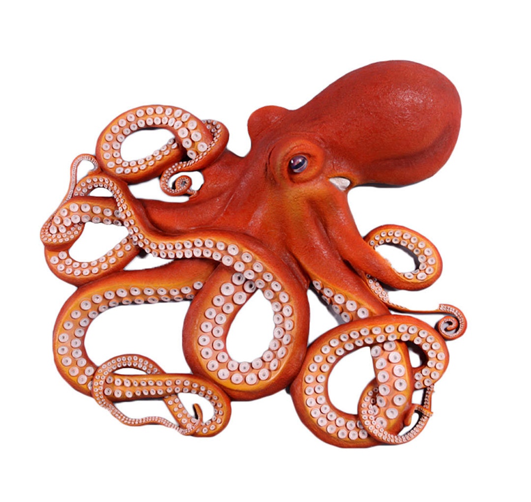 32″H Awesome Octopus Wall Decor Figure Painted Finish - Etsy