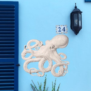 Octopus 32″ Roman Stone Finish Wall Decor Figure - Etsy