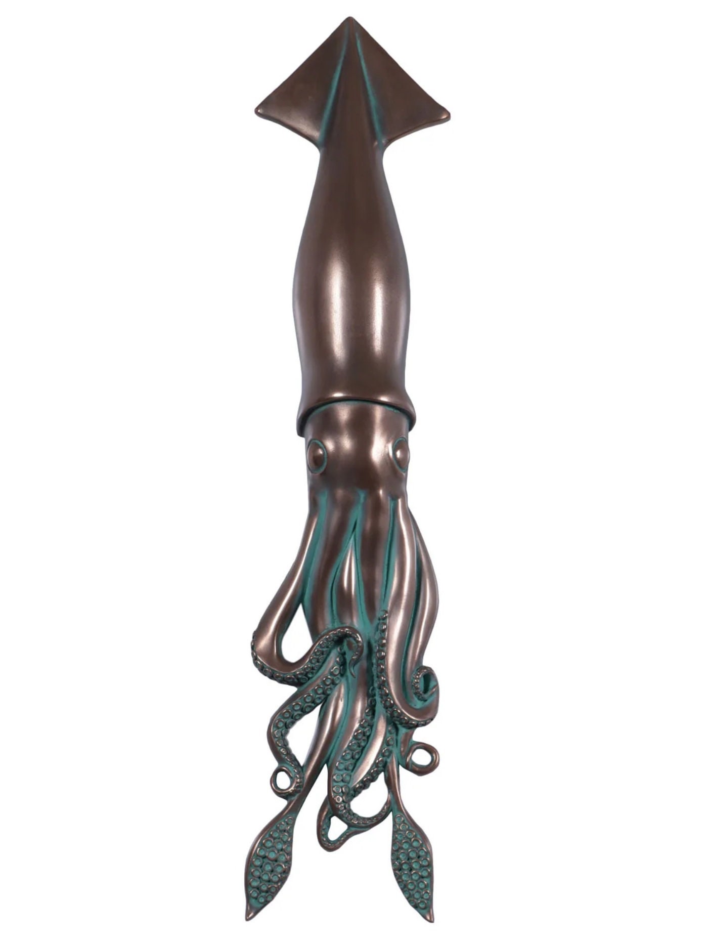 Squid Wall Sculpture (verde Bronze) - Etsy