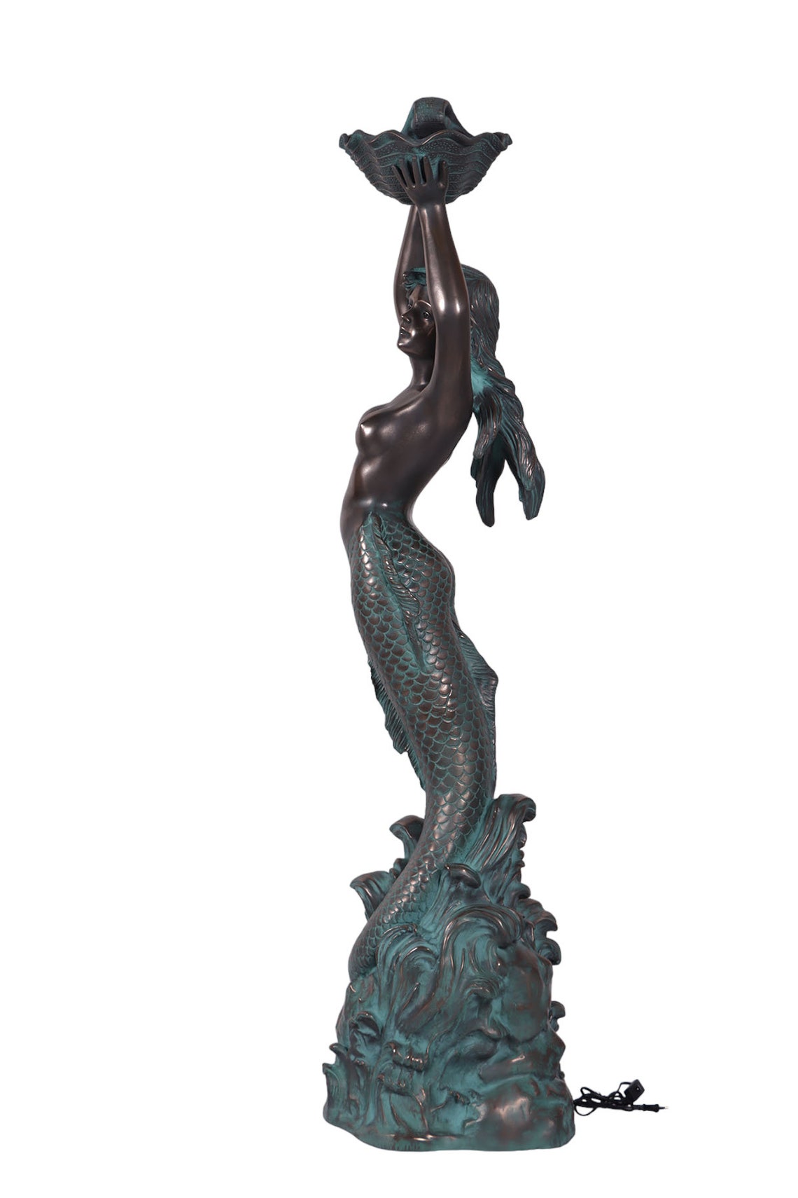 Mermaid Floor Torchiere Lamp Verde Bronze Finish 6'1h - Etsy
