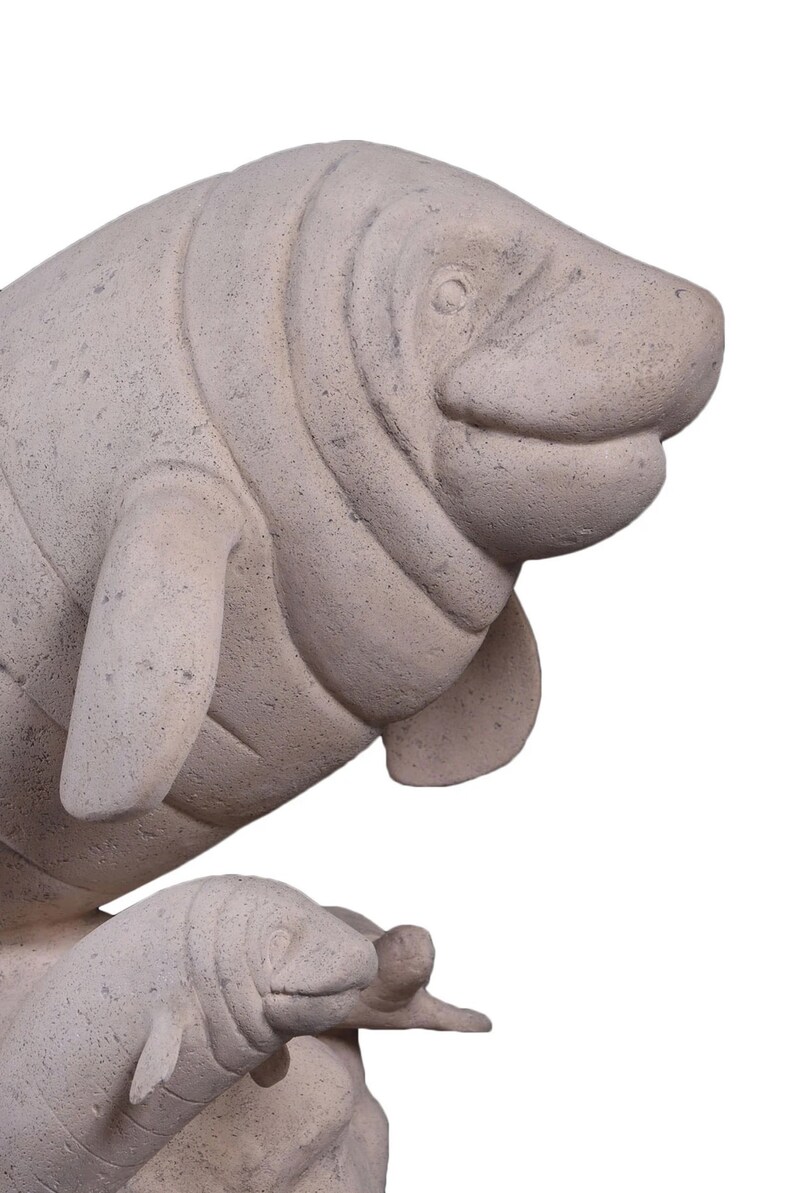 Manatee Sculpture Roman Stone Finish 29"h - Etsy