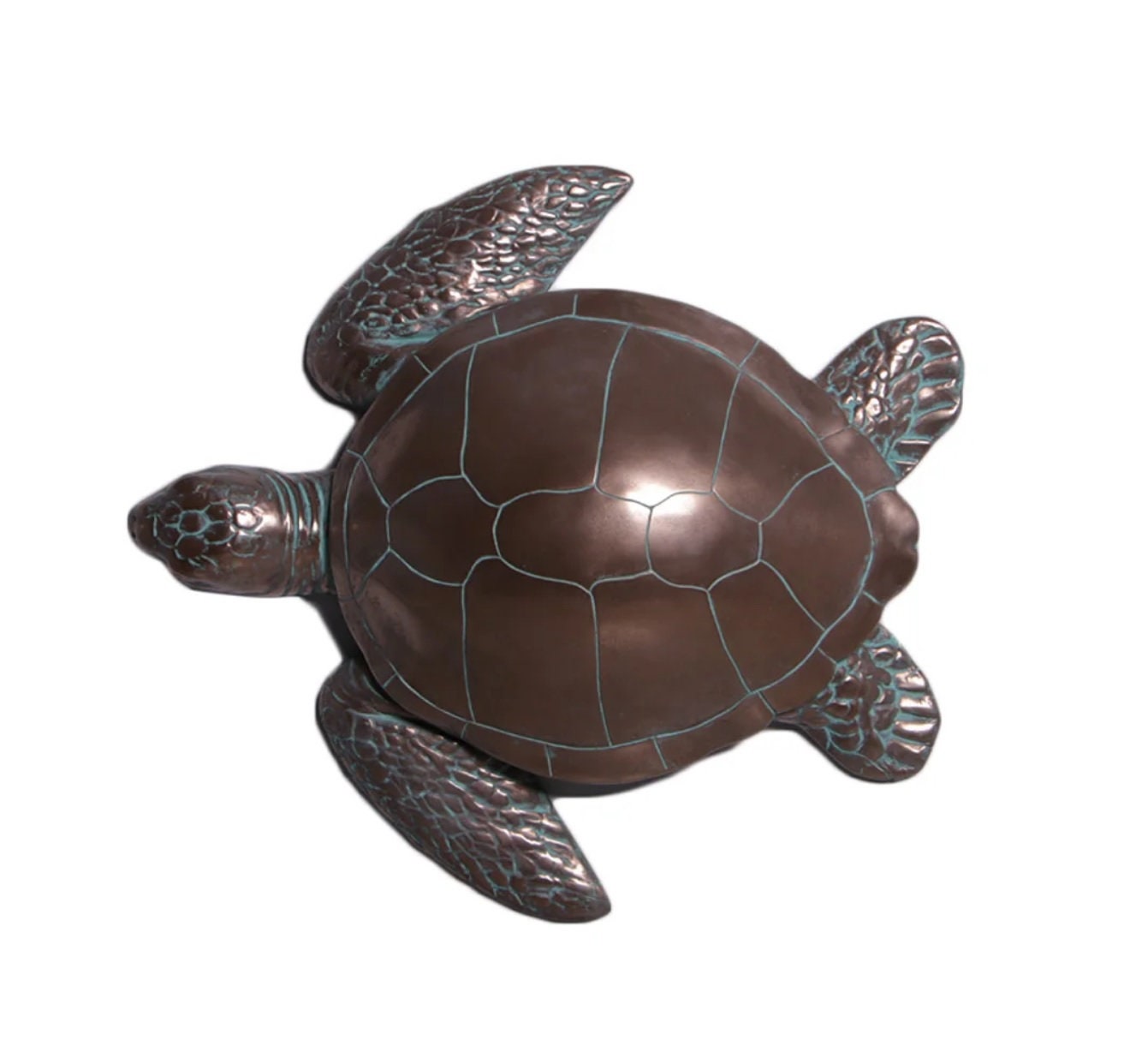Sea Turtle Wall Mount Large Sculpture Verde Bronze - Etsy
