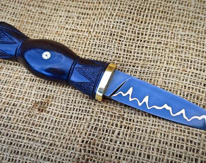 Scottish Knife Sgian Dubh is Made of San May Steel. - Etsy