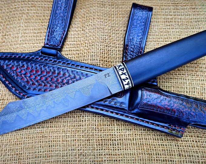 Viking Knife "seax" Made of Wootz Steel - Etsy