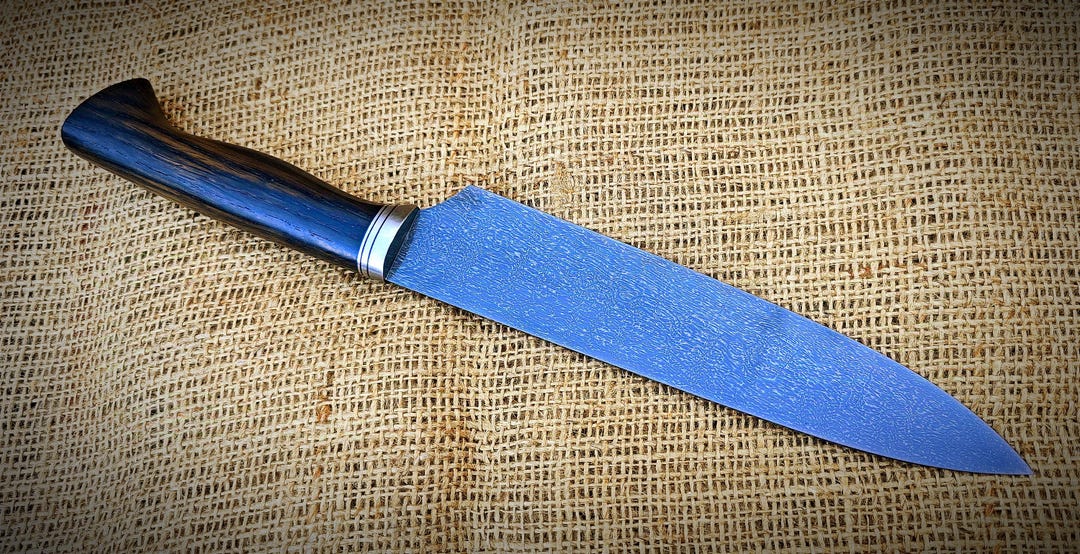 Chef's Knife With an Amazing Pattern on the Steel. Made From Wootz ...