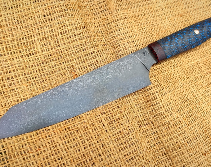 Kitchen Japanese Knife From Wootz Steel. - Etsy