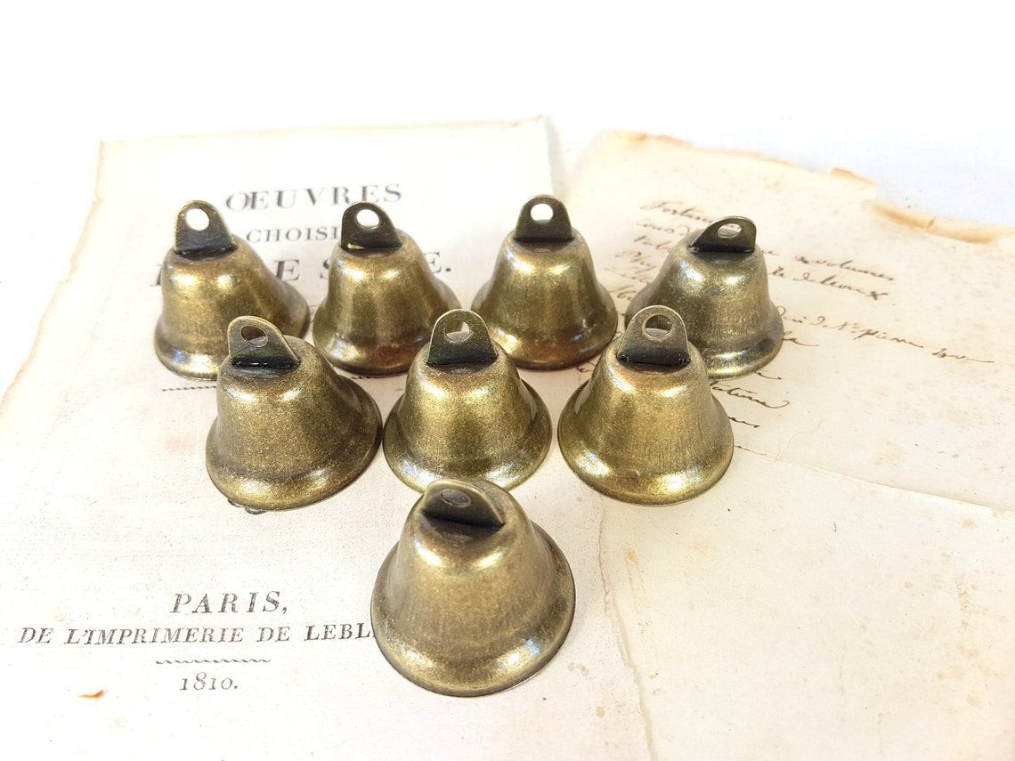 8 Bells Set of 8 Brass Colored Iron Metal Witch Bells Bell - Etsy UK