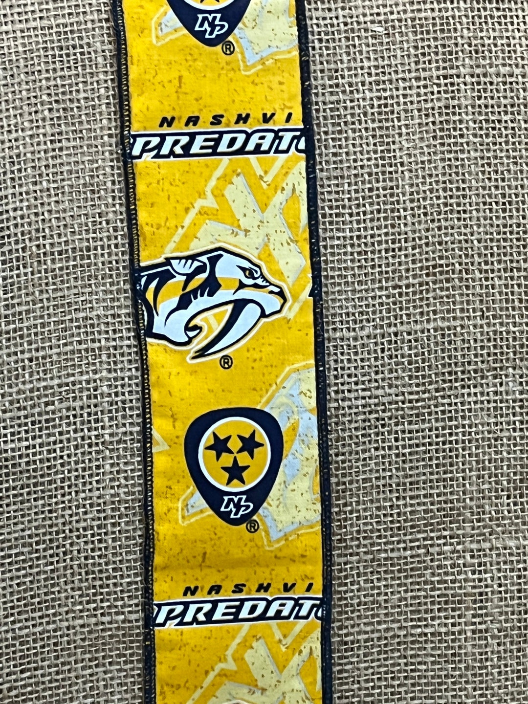 2.5 in Wide 3 Yds Long Wired NHL Nashville Predators Ribbon - Etsy