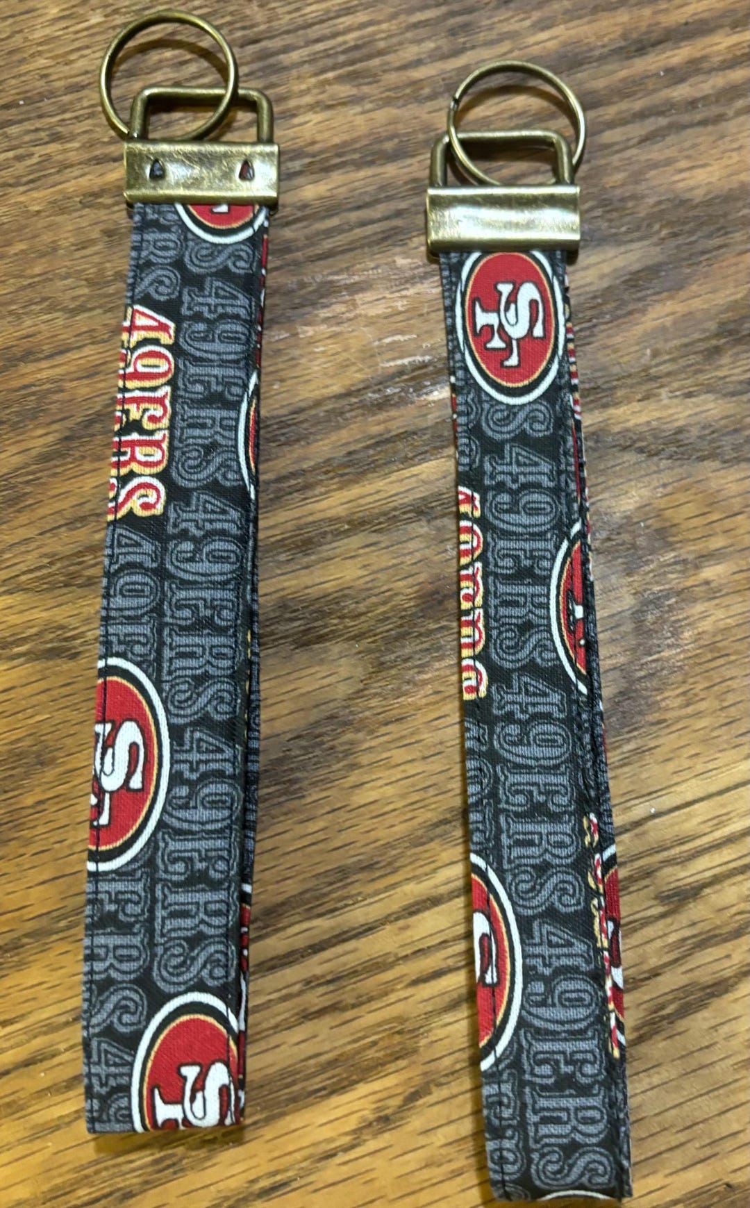 San Francisco 49ers Keychain Wristlet Key Fob - Etsy