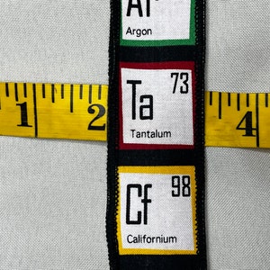 Science Periodic Table of the Elements Wired Ribbon - Etsy
