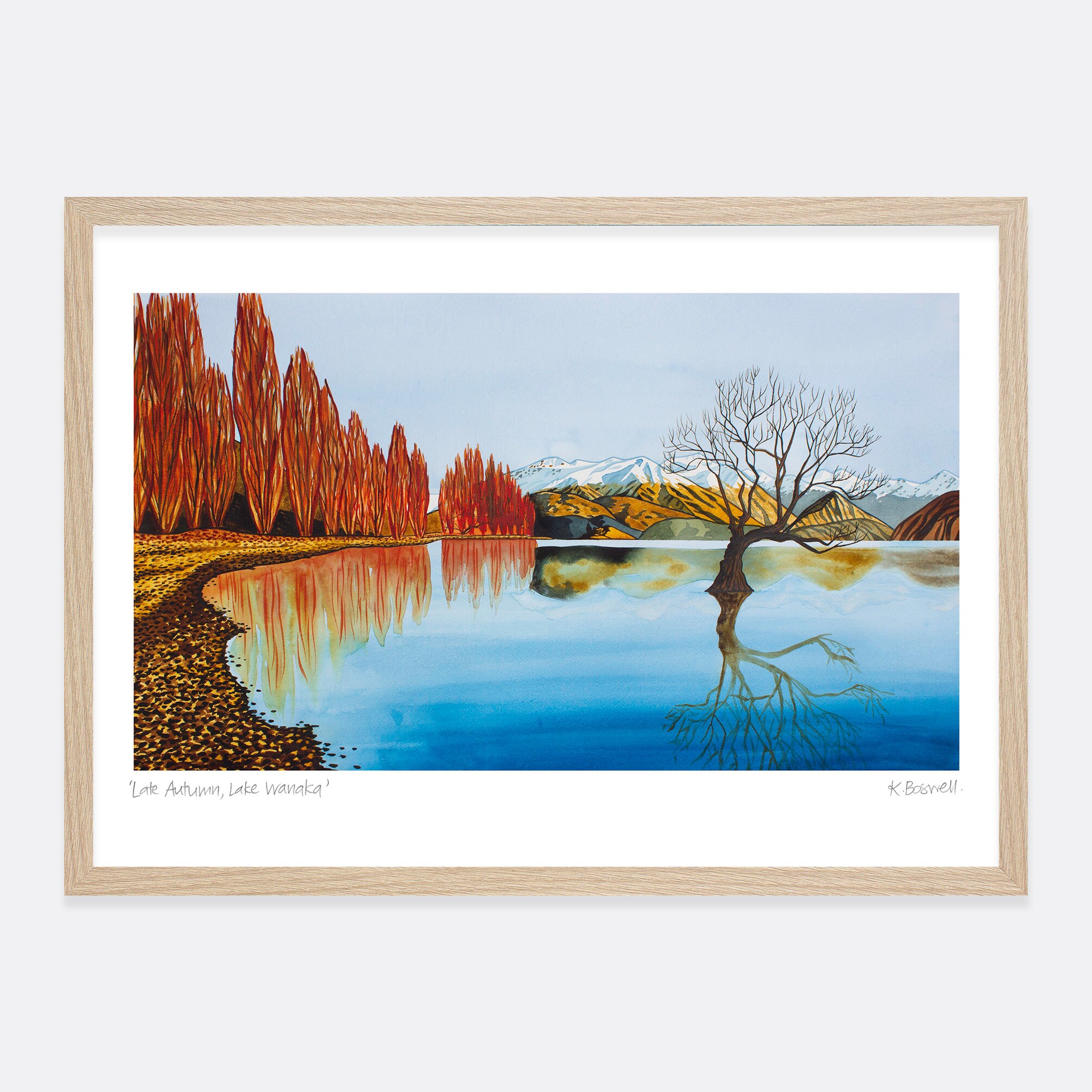 Home & Living New Zealand Art Print Wanaka Travel Print That Wanaka ...