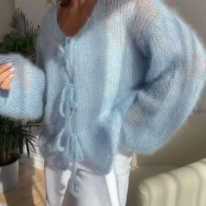 English Pattern, Cardigan With Bows, Knitting Pattern, Knit Cardigan ...