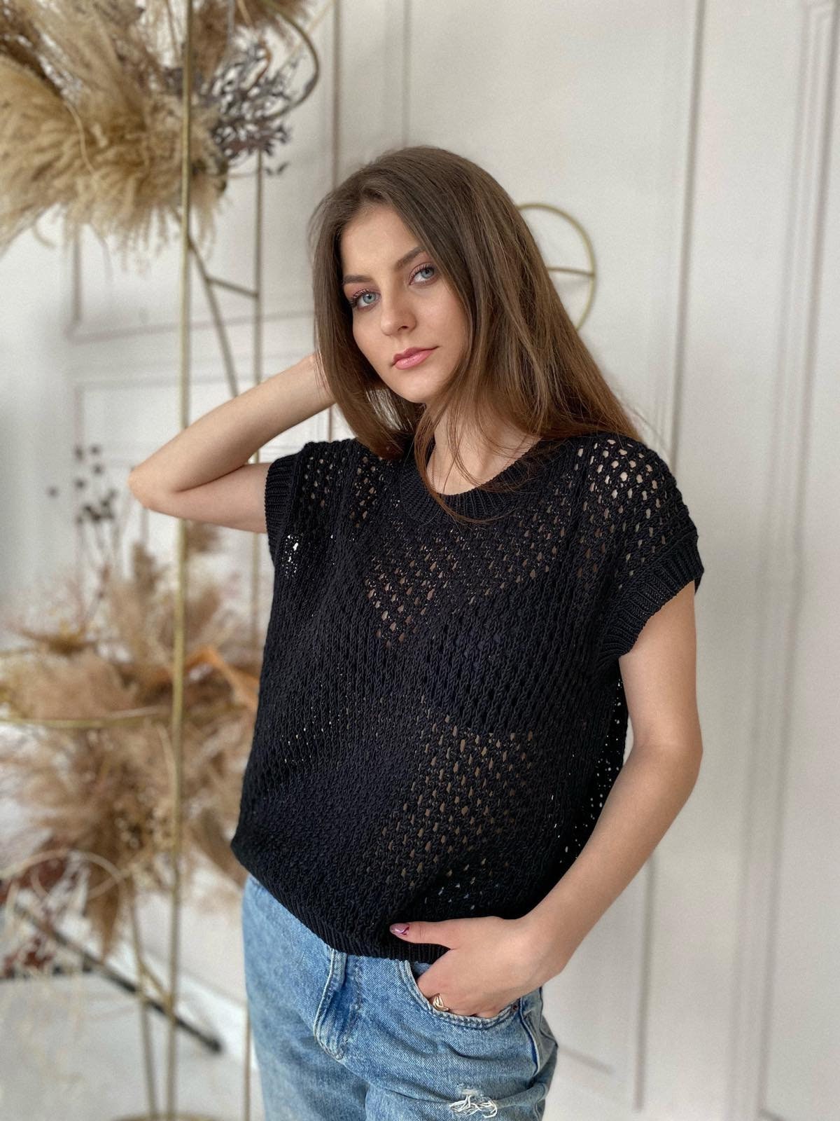 Summer Top Pattern Basic Top Knitting Pattern Women's - Etsy