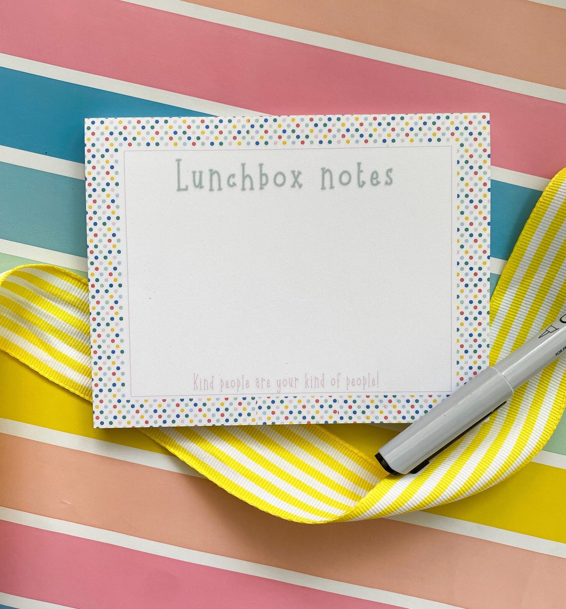 Lunchbox Notes Lunchbox Notepad Notepad School Notepad - Etsy