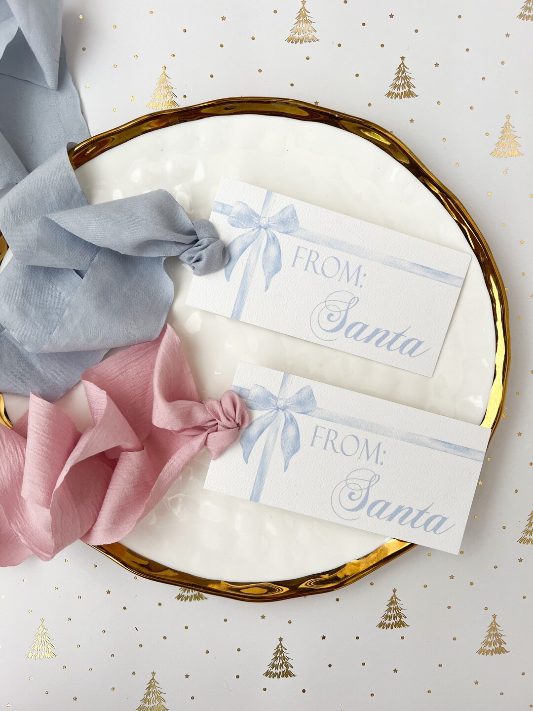 Santa Tag From Santa Santa Gift Tag Gift Tag Santa Love - Etsy