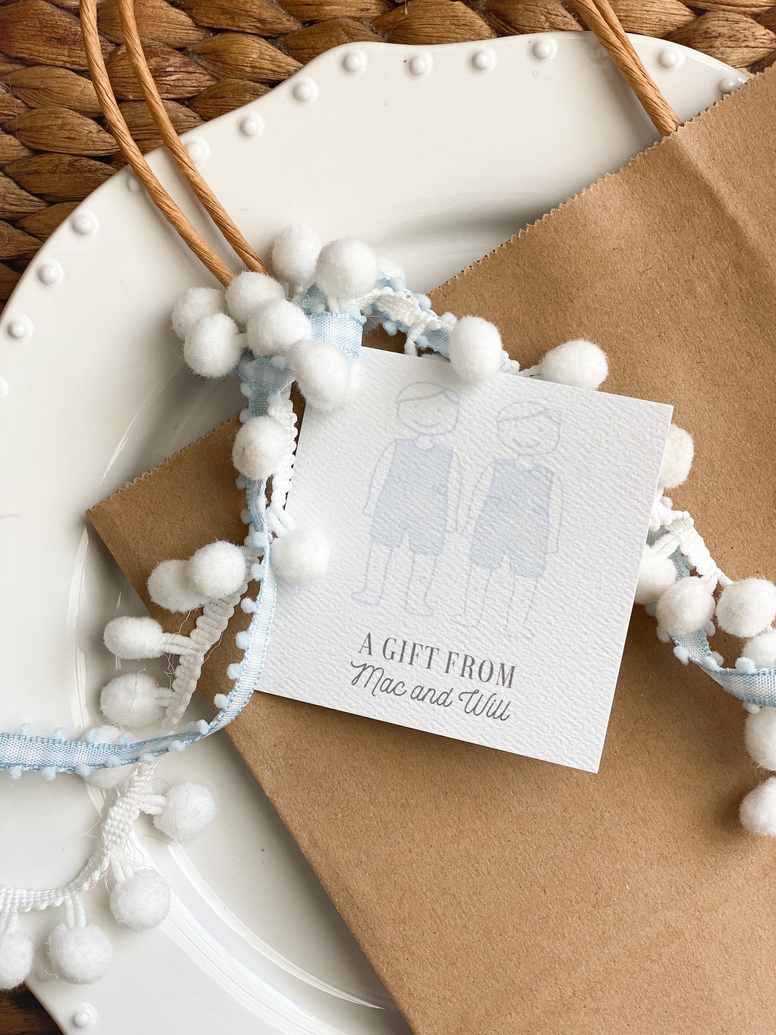 Sibling Calling Card Enclosure Card Calling Card Gift Tag - Etsy