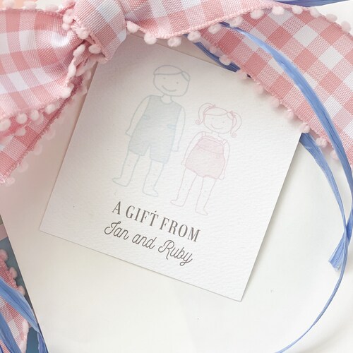 Sibling Calling Card Enclosure Card Calling Card Gift Tag - Etsy