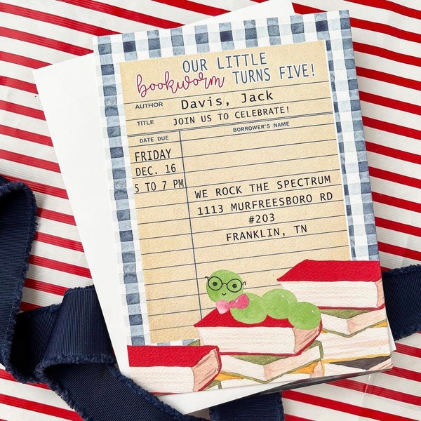 Bookworm Party - Etsy