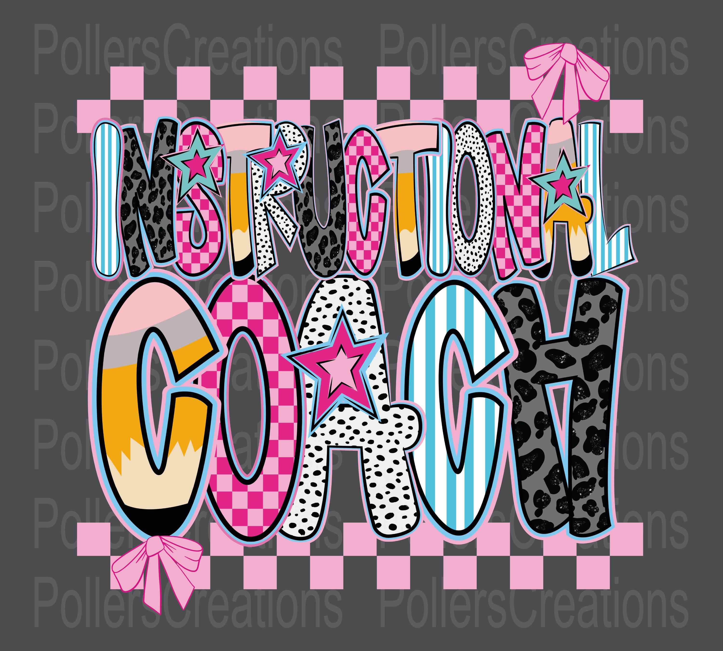 Preppy Instructional Coach Png Pencil Coquette School Coach Pink ...