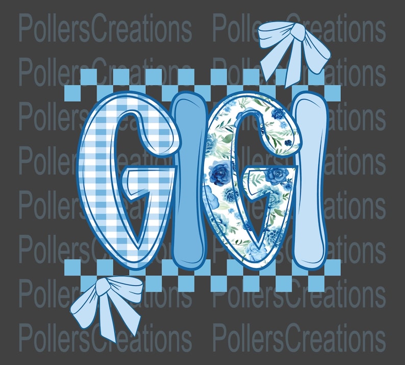 Gigi Png, Preppy Floral Coquette Clipart (digital Download) - Etsy