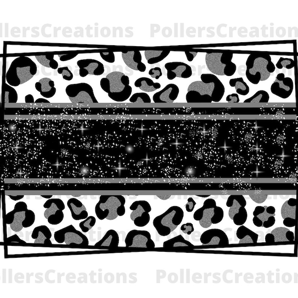 Silver Cheetah Glitter Png - Etsy