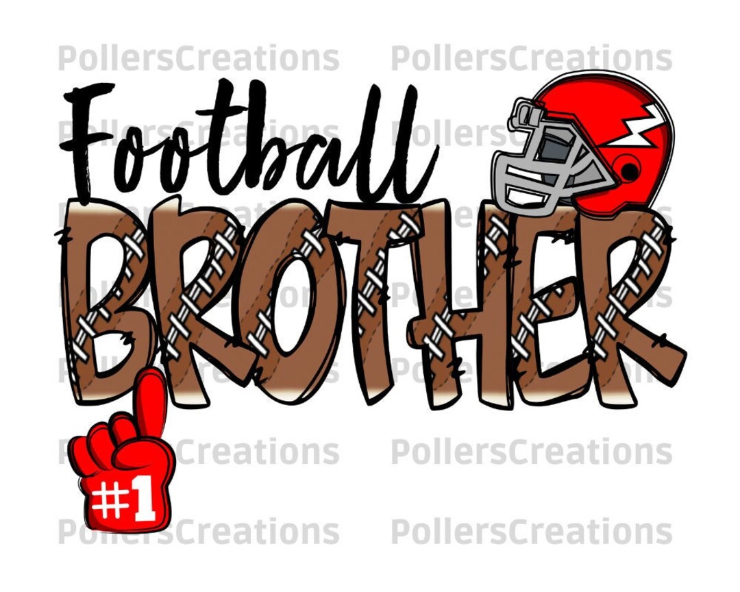 Football Brother Png Football Doodle Font, Maillot De Football Drôle ...