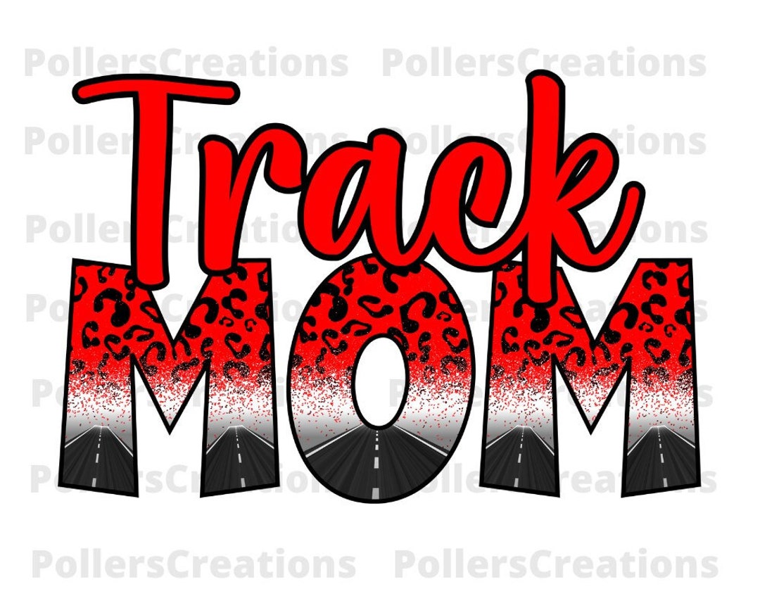 Track Mom Pngsublimation Designs Downloadredtrackleopard - Etsy