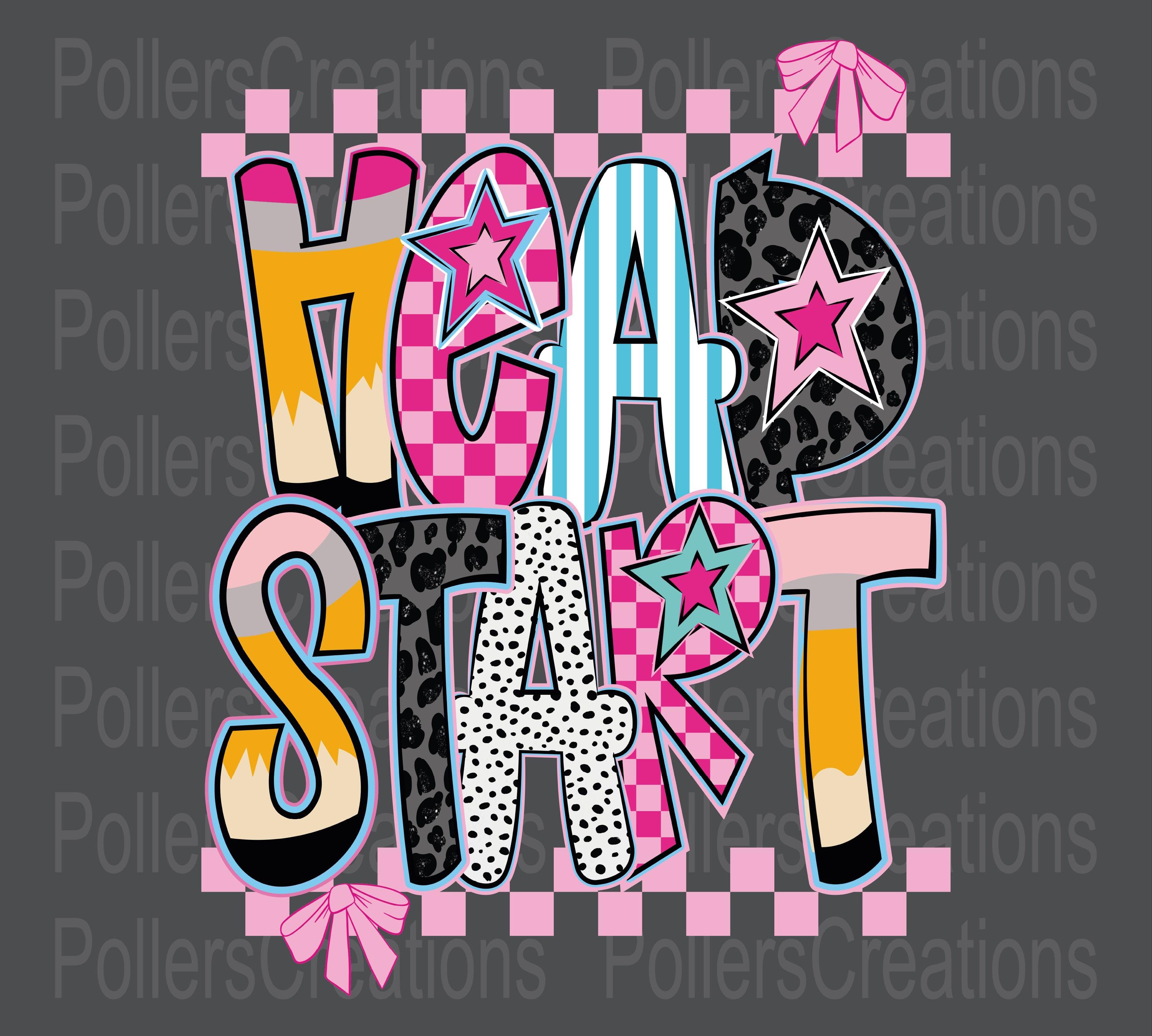 Preppy Head Start Png First Day of School Teacher Pencil Coquette Star ...
