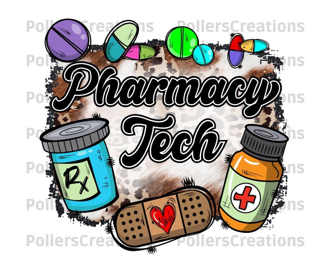 Pharmacy Tech Png,pharmacist Sublimation Designs,rx,leopard,cowhide ...
