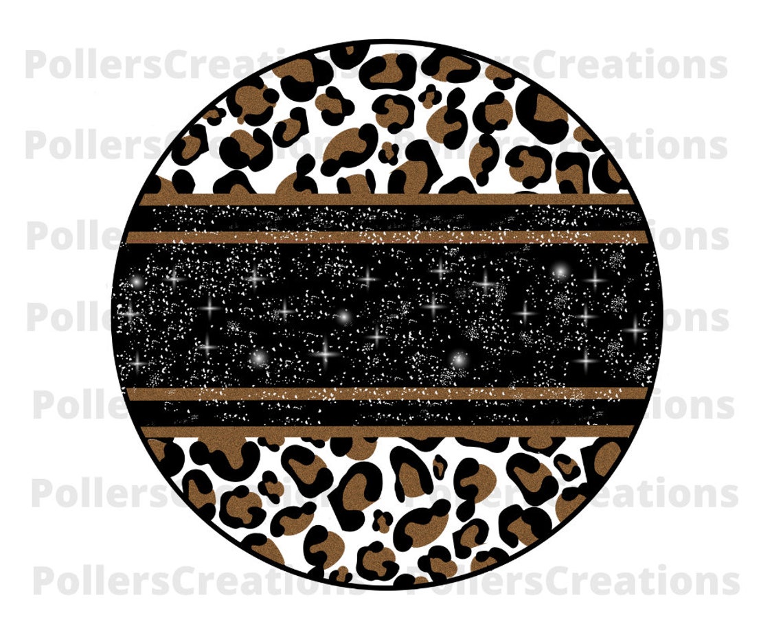 Brown Glitter Leopard Circle Pngsublimation Designs - Etsy