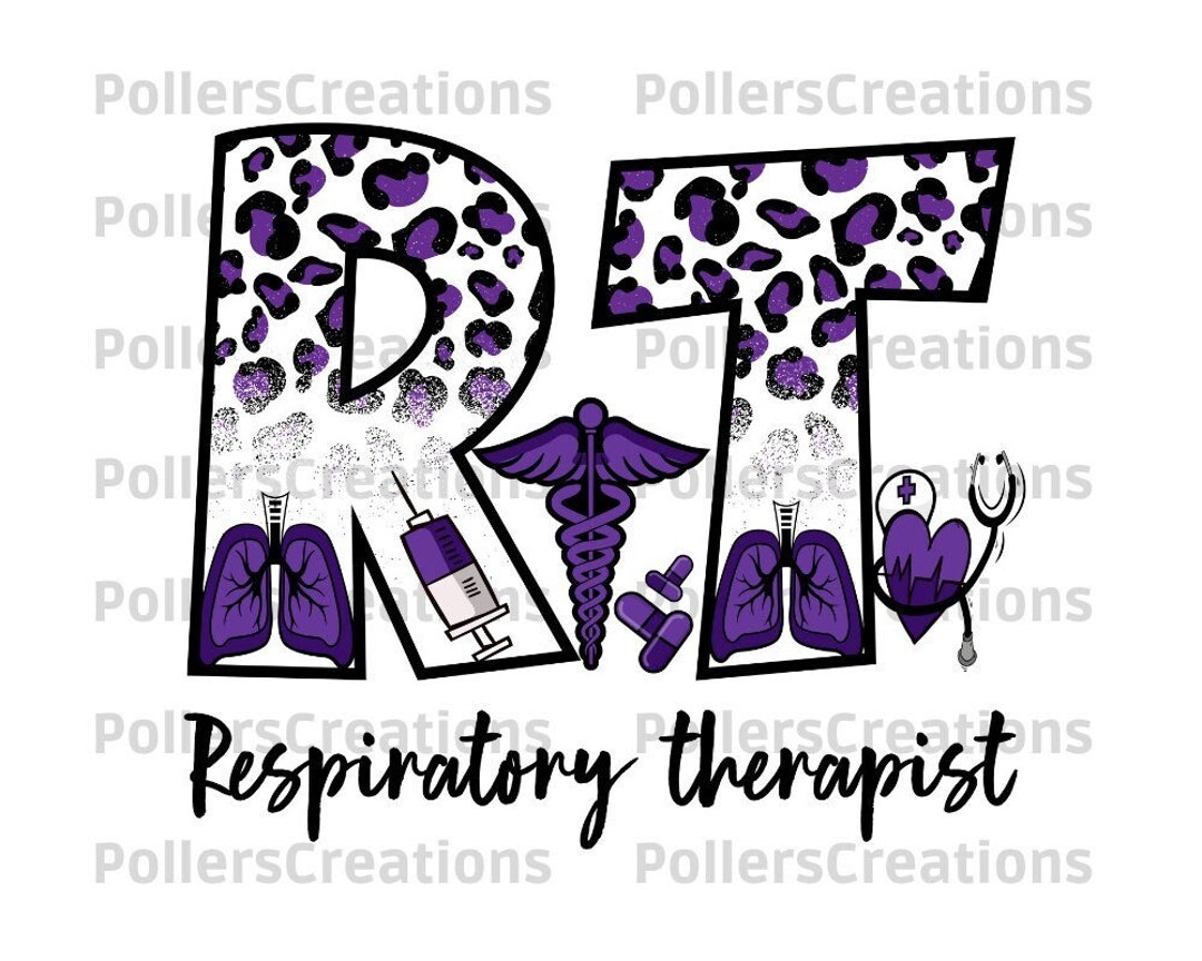 Respiratory Therapist Png,nurse Png,purple,leopard,respiratory Therapy ...