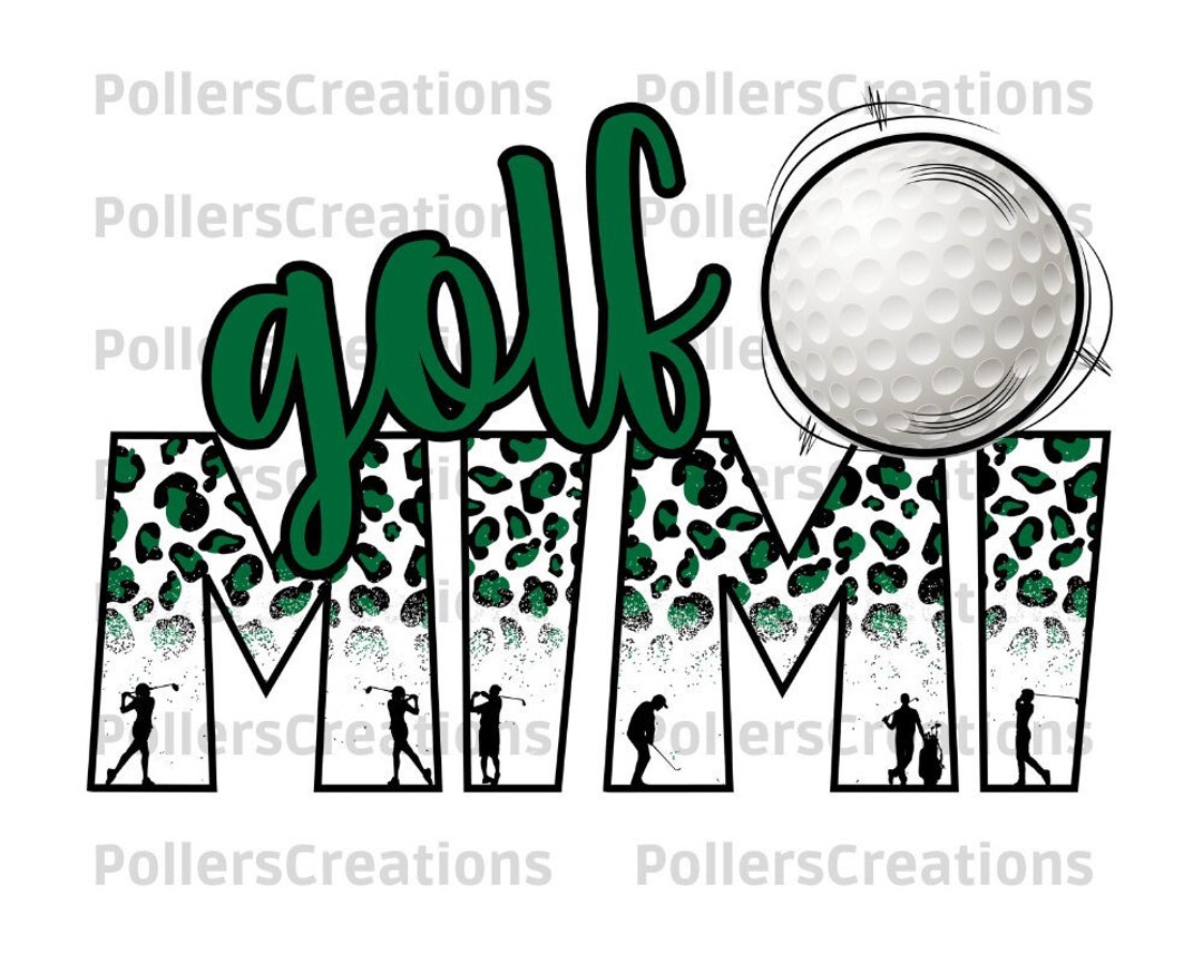 Golf Mimi Png,sublimation Designs,green,leopard Mimi Png,golf Designs ...