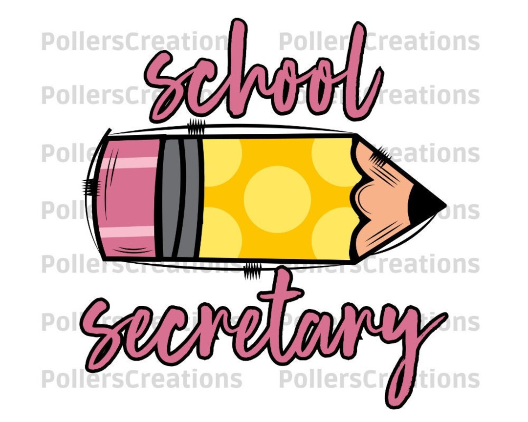 School Secretary Png,school Sublimation Designs,first Day of School ...