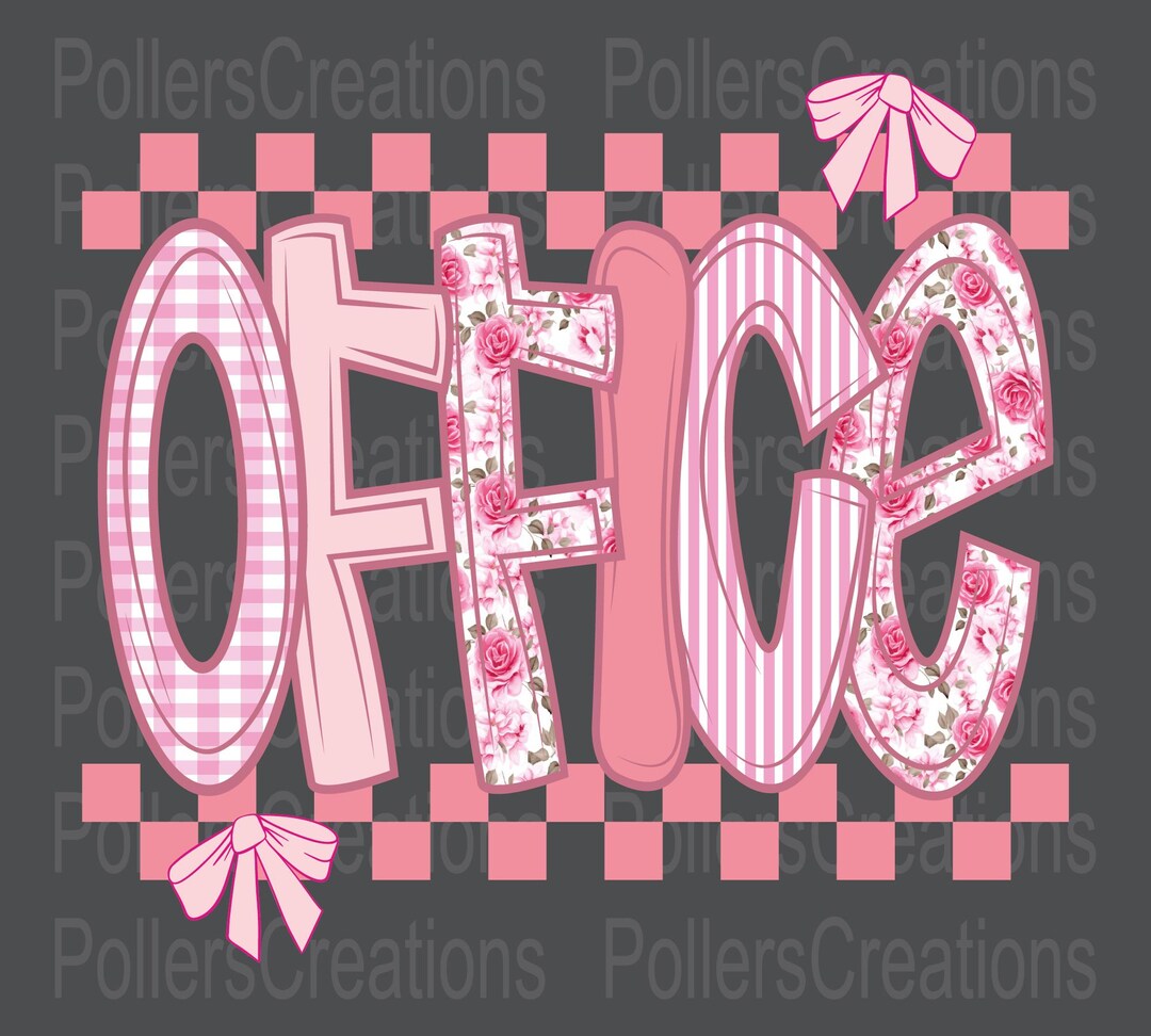 Preppy Office Png First Day of School Floral Coquette School Staff Pink ...