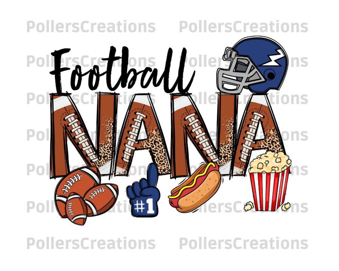 Football Nana Png Football Sublimation Designs, Football Shirt Png ...