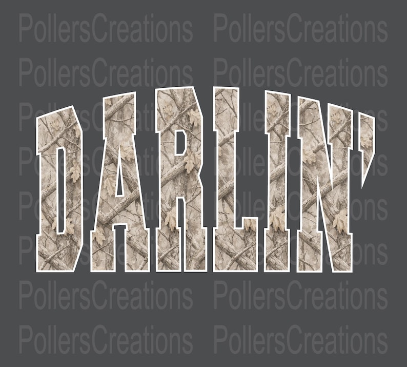 Hunting Darlin Camo PNG, Western Shirt Design (digital Download) - Etsy