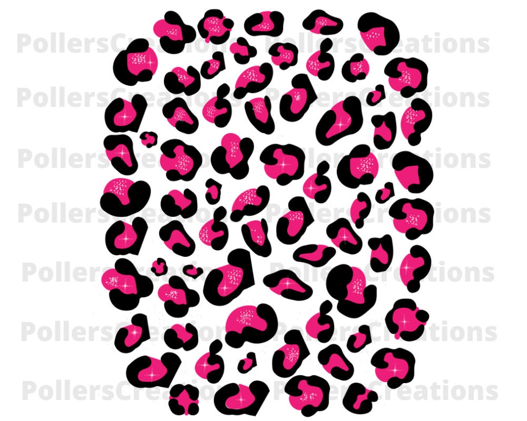 Pink Leopard Distressed Png File,sublimation Design Digital Download ...