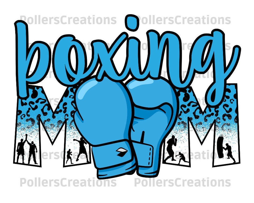 Boxing Mom Png,sublimation Designs,boxing,leopard Mom,boxing Design ...