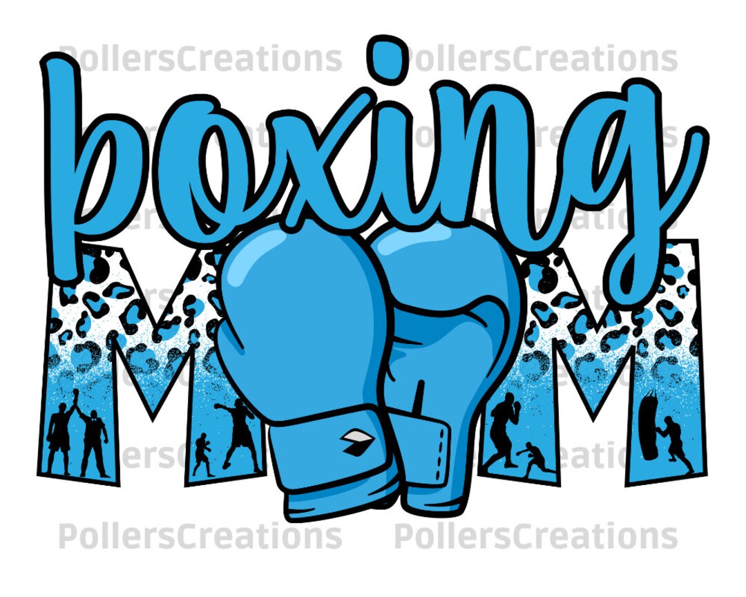 Boxing Mom Png,sublimation Designs,boxe,leopard Mom,boxing Design ...