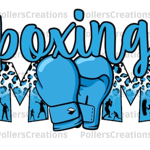 Boxing Mom Png,sublimation Designs,boxe,leopard Mom,boxing Design ...