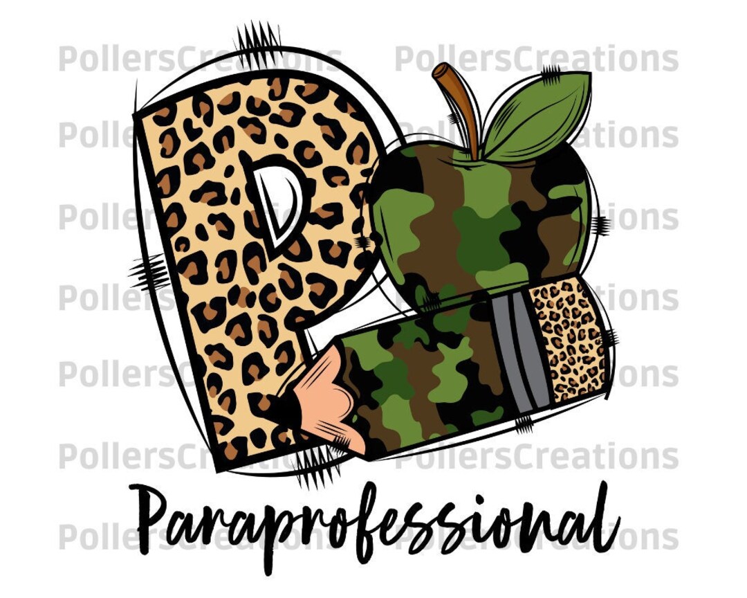 Paraprofessional Png,camo Sublimation Png,school Designs,para Squad ...