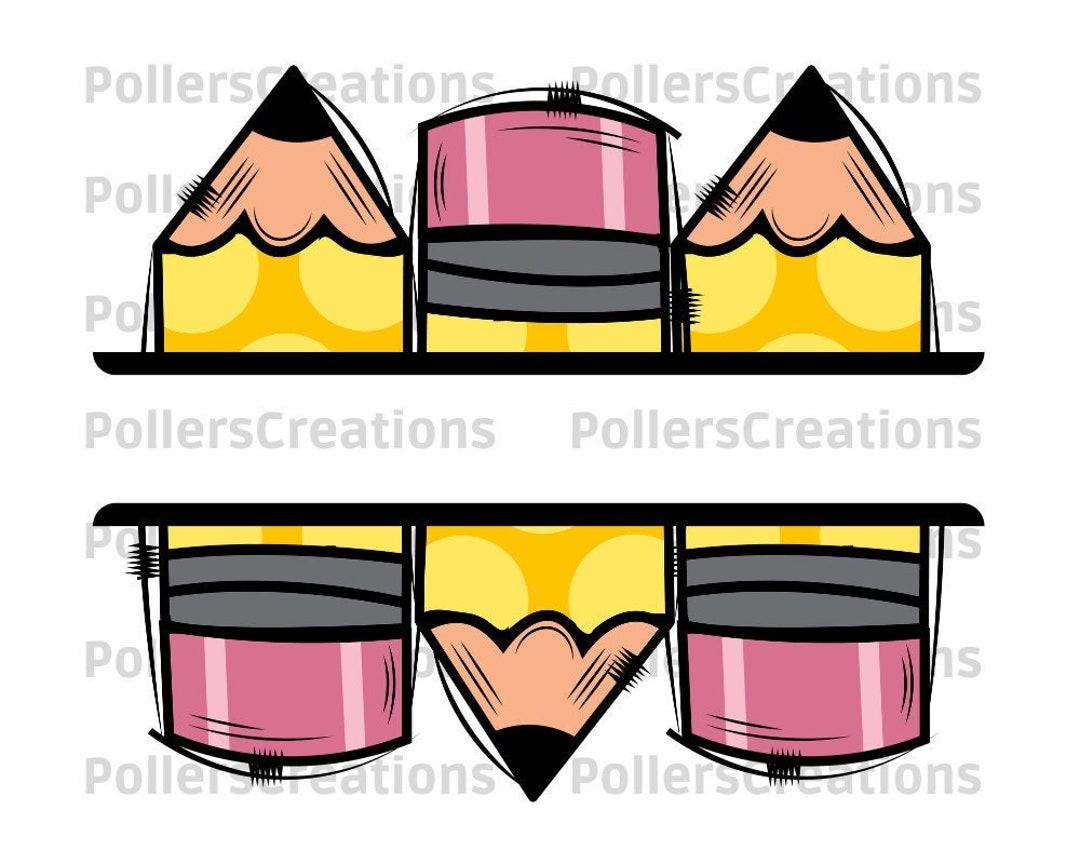 School Pencil Sublimation Png,sublimation Designs,hand Drawn,pencil ...