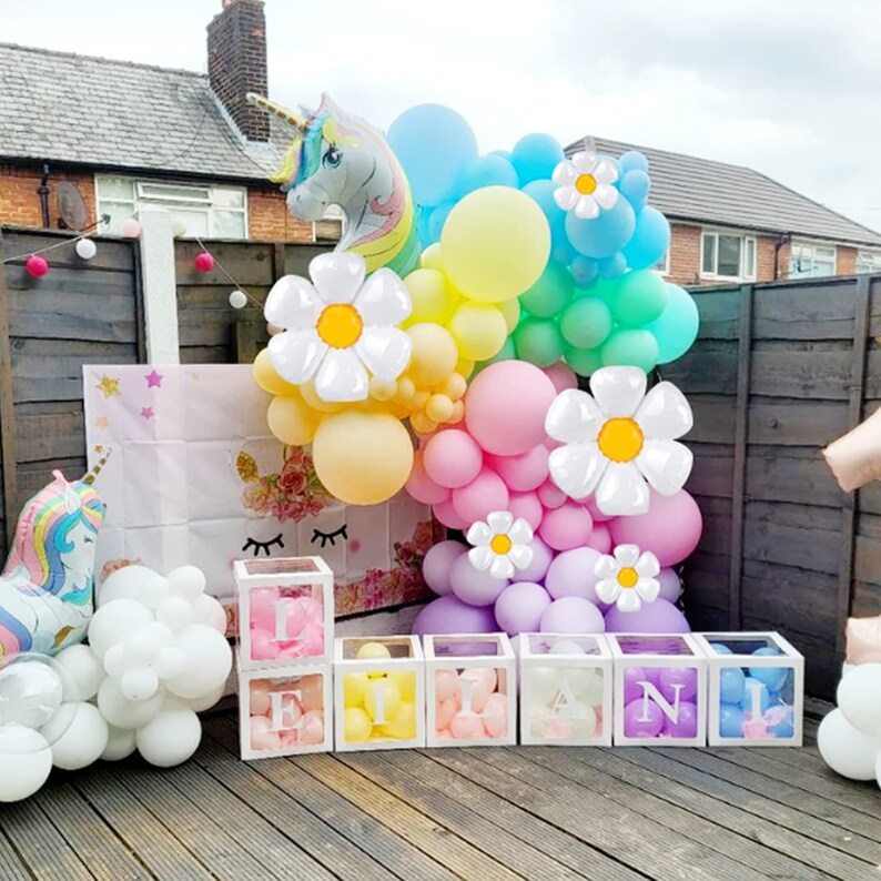 161 Pcs Pastel Balloon Garland Kit With White Groovy Daisy - Etsy